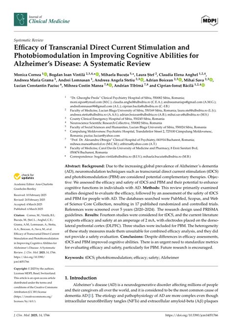 Pdf Efficacy Of Transcranial Direct Current Stimulation And Photobiomodulation In Improving