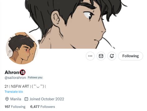 𝐀𝐡𝐫𝐨𝐧 working on comms on Twitter My NSFW account is finally Unsuspended