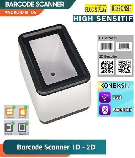 Bluetooth Barcode Scanner 1D 2D QR Code CMOS USB BLUETOOTH Lazada Indonesia
