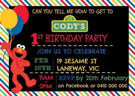 Free Printable Sesame Street Birthday Invitations Totally Free Printables