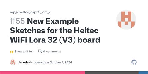 new example sketches for the heltec wifi lora 32 v3 board · ropg