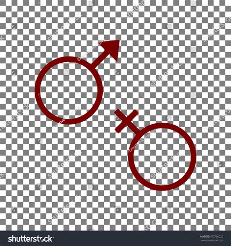 Sex Symbol Sign Maroon Icon On Stock Vector Royalty Free 572798020