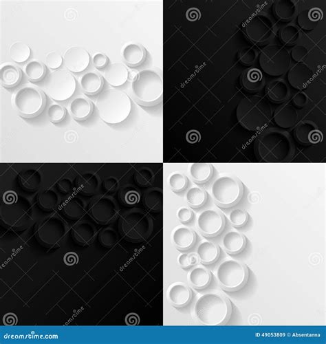 Set Of Abstract Geometric Backgrounds Stock Vector Illustration Of Element Shape 49053809