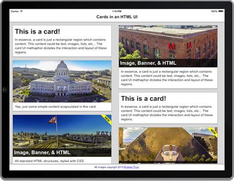 Implementing The Card UI Pattern In PhoneGap HTML5 Applications