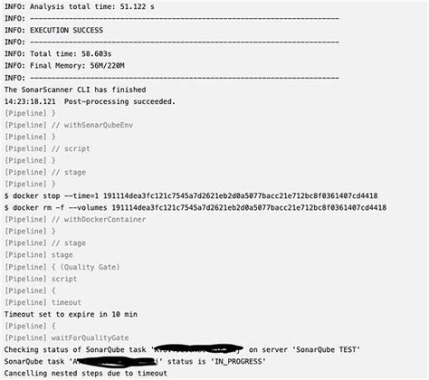 Task Stuck In Progress Sonarqube Server Community Build Sonar