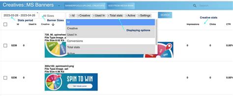 How To Get Stats From Creative Pools Goadserver Documentation