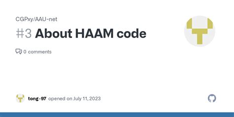 about haam code · issue 3 · cgpxy aau net · github