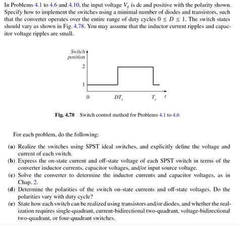Solved In Problems To And The Input Voltage Chegg Com