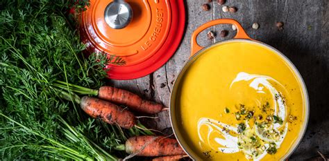 Roast Carrot And Parsnip Soup Hazelnut Salsa Chefs Complements