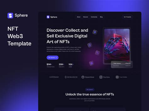 Sphere Responsive Web3 Website Template By Bie Lab — Framer Marketplace