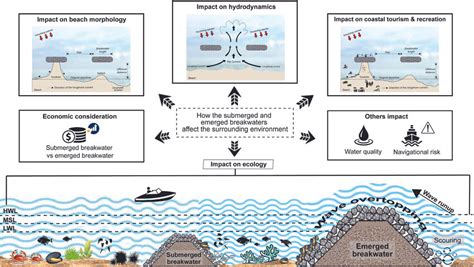 Environmental Impact Of Submerged And Emerged Breakwaters Download Scientific Diagram