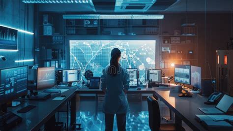 Researchers Are Examining Various Data On Numerous Screens In A