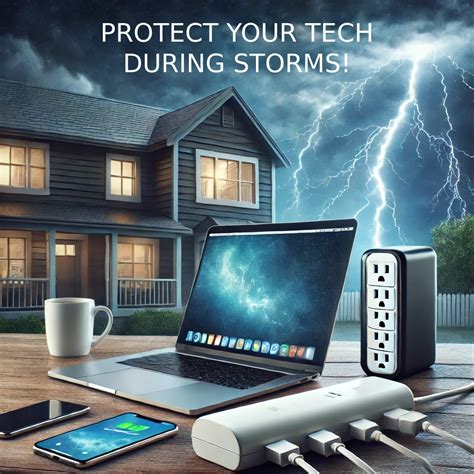 It 🌩️ Protect Your Tech During Stormy Weather ⚡💻 Storms Can Wreak Havoc On Your Devices Here