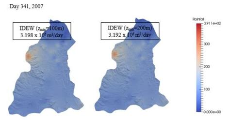 Sensitivity Analysis Of Idew Parameter Zmin α 2 And Zmax 1800m