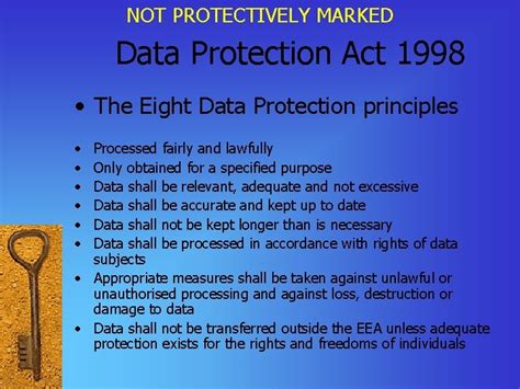Not Protectively Marked Data Protection Information Security Information