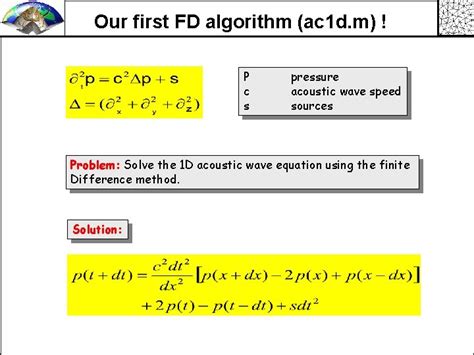 Numerical Methods Specific Methods Finite Differences Pseudospectral Methods