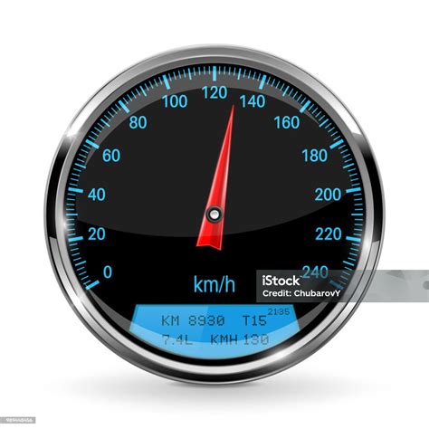 검은 속도계 크롬 프레임 라운드 게이지 3차원 형태에 대한 스톡 벡터 아트 및 기타 이미지 3차원 형태 속도계 검은색 Istock