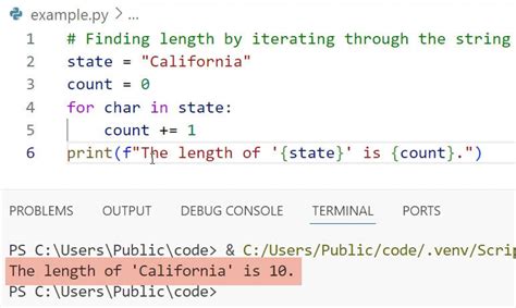 how to get the length of a string in python