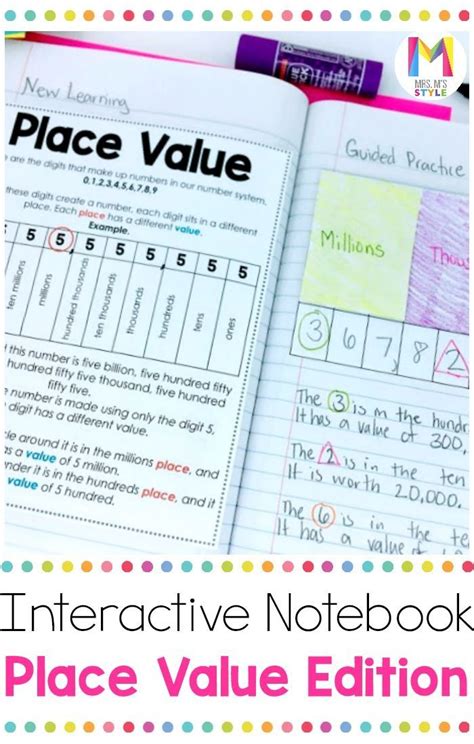 Place Value Interactive Math Notebook Math Interactive Notebook Interactive Notebooks