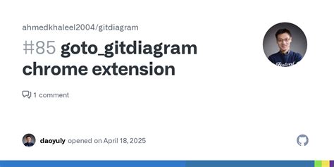 Gotogitdiagram Chrome Extension · Issue 85 · Ahmedkhaleel2004