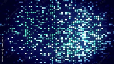 Blinking Array Boxes Background Animation With Seamless Loop Stock