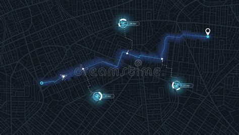 Location Tracks Dashboard Navigation For Obtaining Data On Distance