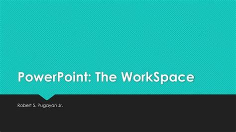 Powerpoint Workstation Intended For Learnerspptx