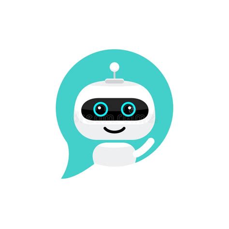 Robot Icon Chat Bot Sign For Support Service Concept Stock Vector