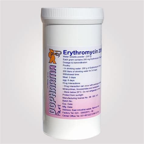Erythromycin 20 Pars Dopharma Pharmaceutical Company