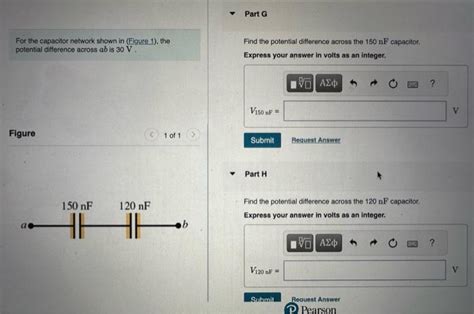 Solved For The Capacitor Network Shown In Figure 1 The