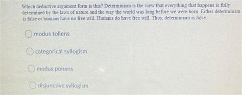 Which Deductive Argument Form Is This If The Great