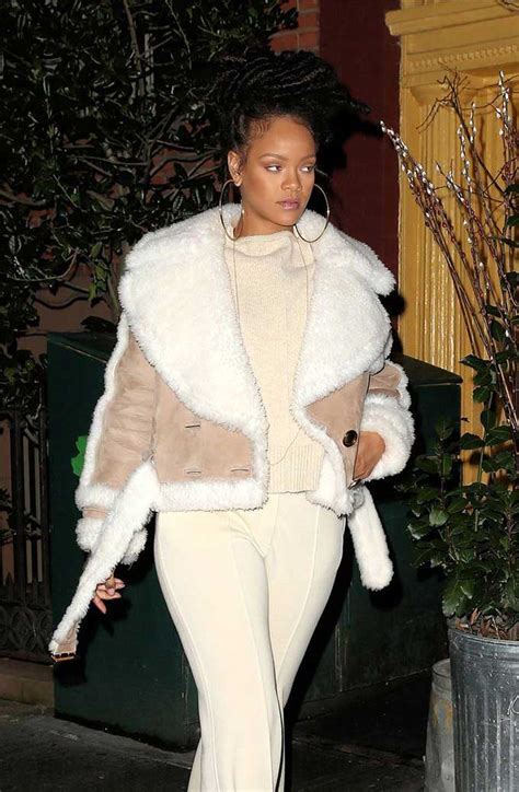 Rihanna Street Style Casual Womens Beige Cotton Trench Coat