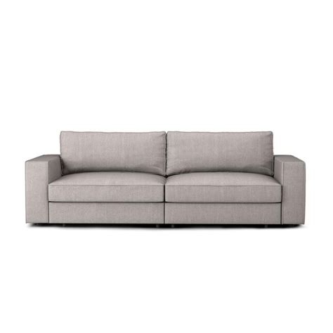 Coddle Switch 96 In Modern Dove Polyester Blend 2 Seater Reclining Sleeper In The Couches Sofas
