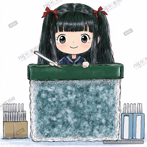 Ai创作图文具盒卡通女孩 卡通少女笔袋 文具盒手绘女孩 Q版学生插画 文具玩具印花插画女孩 Q版女孩文具书包钱包 女孩插画本本 学生文具插画 Q版学生 卡通黑板擦 Q版卡通学生 手绘卡哇伊学生