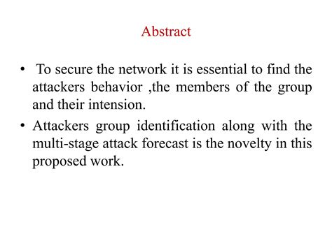 Enhanced Jean Algorithm For Attacker Group Recognition Pptx
