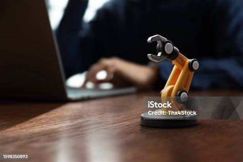 Asian Teenager Doing Opensource Hardware And Software Robot Arm Homework Project In House Stock