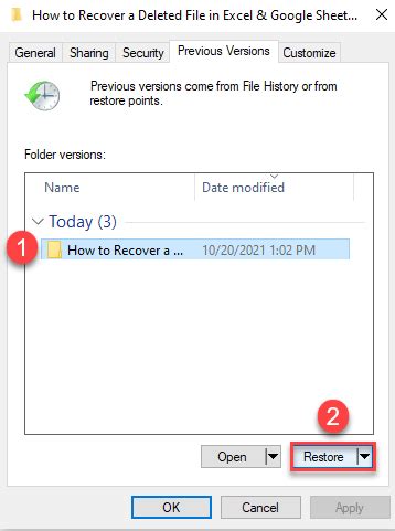 How To Recover A Deleted File In Excel Google Sheets Auto VBA
