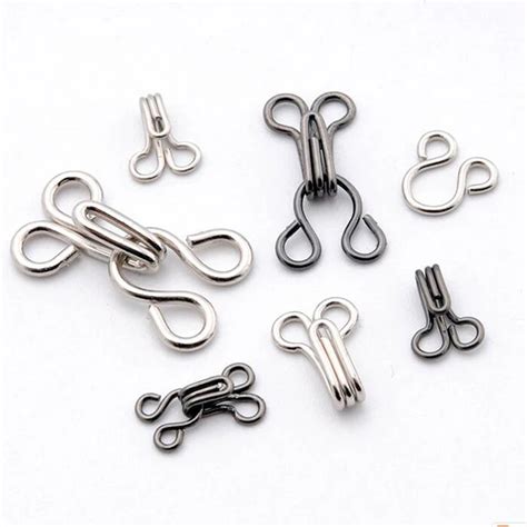 Wholesale Free Shipping 200sets Lot 0 1 2 Metal Bra Underwear Hooks And Eyes Pant Skirt Small