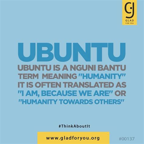 Ubuntu I Am Because We Are