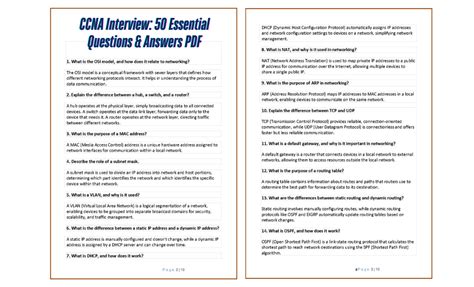 Ccna Interview 50 Essential Questions And Answers Pdf