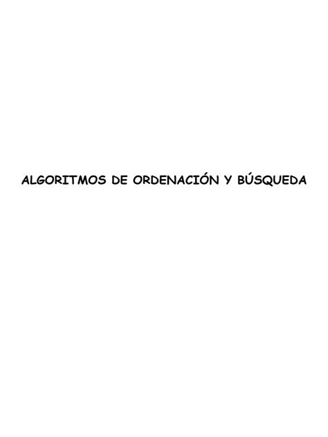 algoritmos de ordenamiento pdf algoritmos informática teórica