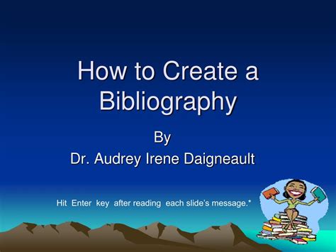 PPT How To Create A Bibliography PowerPoint Presentation Free Download ID