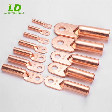 Copper Compression Terminals Tubular Cable End Lug For Cable Terminal Applications Dt Series Copper Compression Terminals Tubular Cable End Lug For Cable Terminal Applications Dt Series