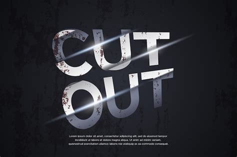 Premium Vector Sliced Text Effect