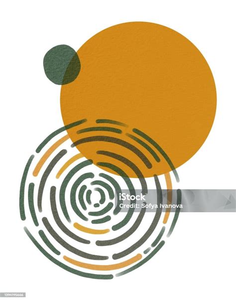 원형 모양으로 추상적 인 구성을 손으로 그립니다 투명한 효과와 텍스처로 파스텔 음영을 돋보이게 합니다 포스터 카드 가정 장식