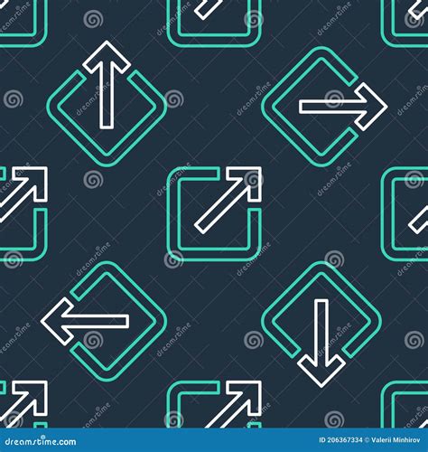 Línea Abierta En El Icono De Ventana Nueva Patrón Aislado Sin Soldadura En Fondo Negro Abrir