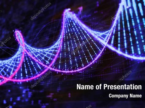 Structure Digital Dna Color Powerpoint Template Structure Digital Dna