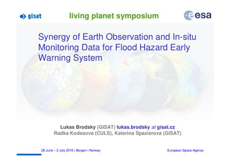 Ppt Synergy Of Earth Observation And In Situ Monitoring Data For