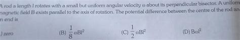 [answered] A Rod A Length I Rotates With A Small But Uniform Angular Kunduz