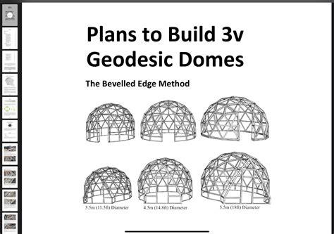 geodesic plans — snowdon domes